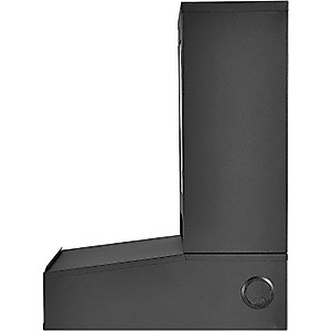 Global Industrial LCD Counter Top Security Computer Cabinet, Black, 24-1/2"W x 22-1/2"D x 29-1/2"H