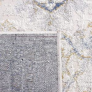 Safavieh Palma Collection 5'5" x 7'7" Beige/Light Blue PAM336A Oriental Non-Shedding Area Rug