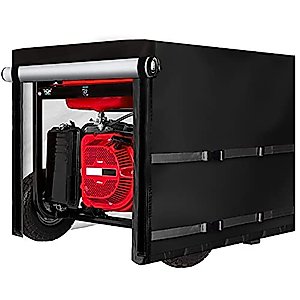 Universal Generator Cover fit for Most Generators 5500-15000 Watt - 28x38x30 inch(Black)
