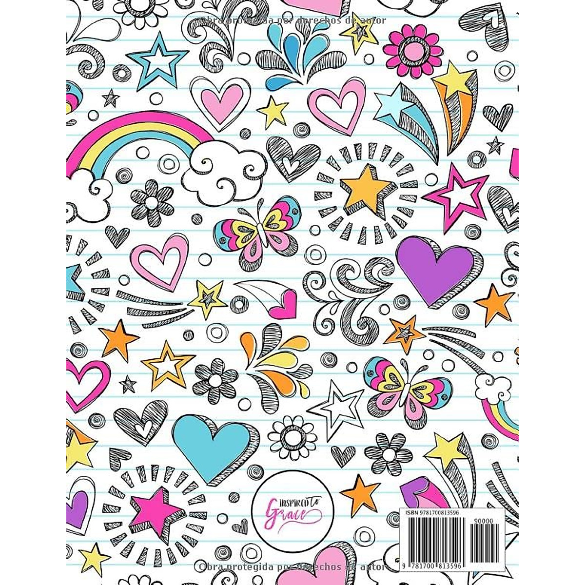 Libro de colorear - Versículos de la Biblia para niñas (Spanish Edition)