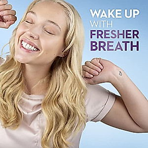 Crest Whitening Emulsions Leave-On Teeth Whitening Gel Kit + Overnight Freshness with Wand Applicator and Stand, Apply & Sleep, 0.88 Oz