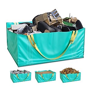 Skywin Dumpster Bag, Reusable Yard Waste Bags, Foldable Yard Waste Container, Trash Bag for Trash Management, Multiple Times Use During Renovations, Can Hold Up to 2,500 lbs