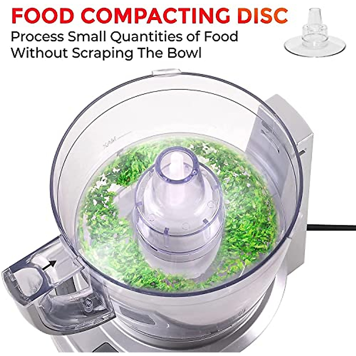 Mueller Ultra Prep Food Processor Chopper for Dicing, Grinding, Whipping and Pureeing – Mini Food Chopper Electric for Vegetables, Meat, Grains, Nuts and Whisk for Eggs and Cream