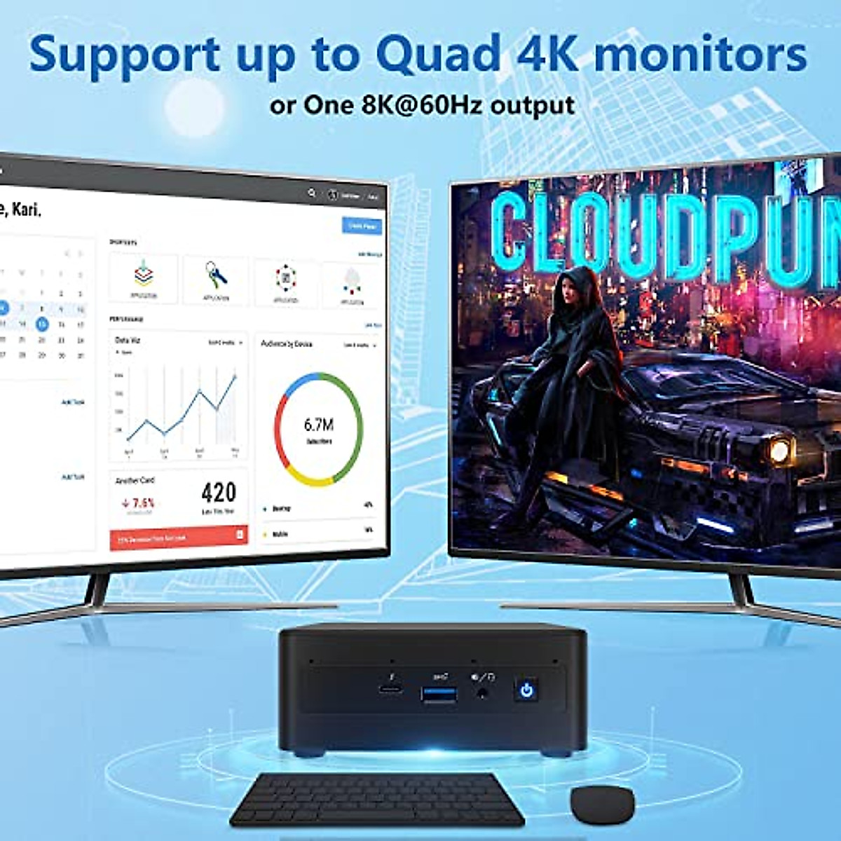 Intel NUC 11 NUC11PAHi70Z Mini PC Barebone Kit, Core i7-1165G7 4-Core, 2.8 GHz–4.7 GHz Turbo, 28W Intel Iris Xe Graphics, iFi 6, BT 5.0 Thunderbolt 3, 8K & Quadruple Monitor Capable (No RAM+SSD+OS)