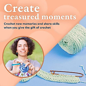 BeCraftee Crochet Hooks Kit - 12 Piece Set Extra-Long Crocheting Needles with Soft, Ergonomic Rubber Grips and 12 Hook Sizes - Knitting & Crochet Supplies for Beginners, Comfortable/Easy to Use