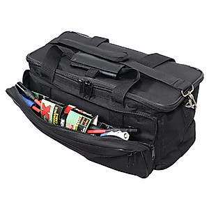ProX MANO Utility Carry Hand Bag Organizer with Dividers For Cables, LED Lighting, Tools, Mics, and Accessories - PVC Lined Interior Framing - Soft Padding - Fiberboard Bottom - XB-P12