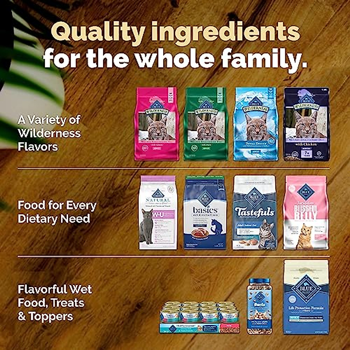 Blue Buffalo Cat Food for Mature Cats, Natural Chicken Recipe, Senior Dry Cat Food, 5 lb bag