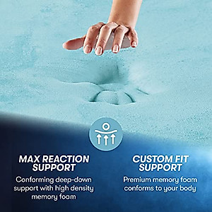 Serta Arctic Premier- 14.5" King Plush Mattress, USA Built, 100-Night Trial, CertiPUR-US Certified,White/Navy Blue