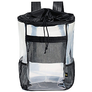 Clear Backpack Drawstring Backpack Transparent Backpack Stadium Approved Clear Bag Unisex