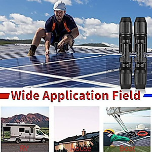 Qihengzhijia Solar PV Connector, 6 Pairs Male/Female Solar Connector, IP67 Waterproof Solar Panels Cable Connectors with 2PCS Solar Spanners Solar Wire Connectors