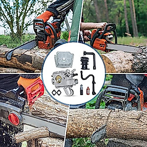 AUMEL C3R-S236 Carburetor Carb Gasket Kit for Stihl MS361 MS 361 Chainsaw Replace # 1135 120 0601 w/Air Fuel Oil Filter Line Intake Manifold.