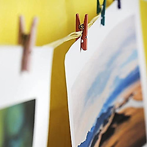 Juvale Mini Wooden Clothespins for Crafts (1 x 0.25 in, 300-Pack)