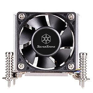 SilverStone Technology AR09-115XS 2U Rackmount Server/Small Form Factor Intel CPU Cooler with Screw Bracket, SST-AR09-115XS, TAA Compliant