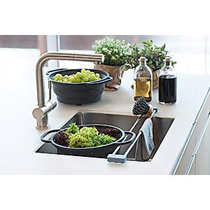 Sanni Shoo drip.line Pure - Adjustable Drip Tray - Practical, Multifunctional Kitchen Rack for Storing Dishcloths and Brushes - Drip Drying Bottles - Heat-Resistant (Ocean, Pure)