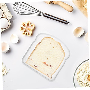 VINTORKY Set of Material Sandwich Containers Airtight Toast Boxes for Lunch Portable Sandwich Food Containers Lids for Work Camping Hiking