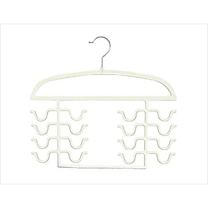 DR. ORGANIZER Closet Hangers for Tanks Tops, Bras, and Cami Tops, USA Patented (8263) White Plastic, 3 Piece