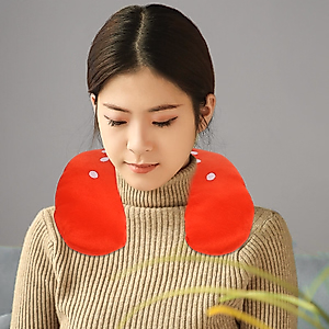 Healifty Napping Supplies Travel Neck Cushion Office Strawberry pp Cotton Pillow