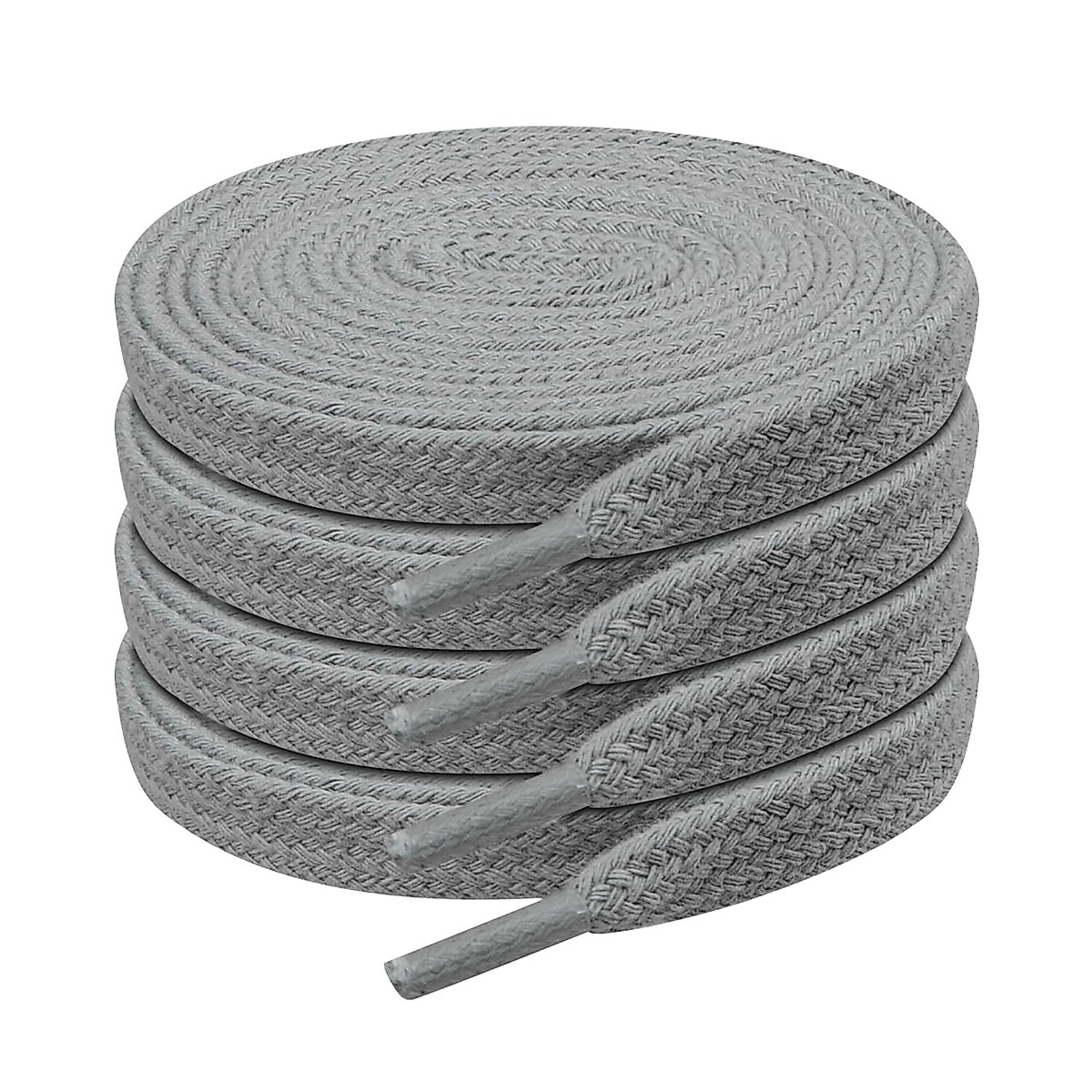 Endoto 2 Pairs Shoelaces for GG Sneaker Flat Shoe Laces Replacement Shoes Strings(Color:Grey,Size:38Inch)