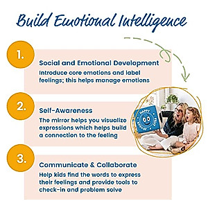 ECR4Kids SoftZone Emotion Cube with Mirror, Sensory Toy, Contemporary