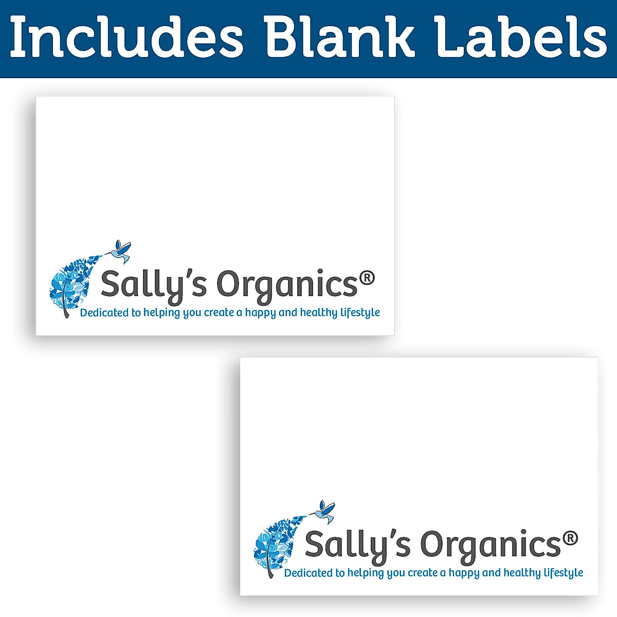 Sally's Organics 4oz Empty Blue Glass Spray Bottles - Small 4 oz Misters Great for Face Spritz, Essential Oils, Beauty Solutions, and Cleaning Sprayer - Portable Atomizer Spritzer - 2 Pack