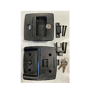 EMC 16000 BLK RHKA Locking Door Latch for Older/Starcraft Pop Up Campers EMC 1-6000 BLK RHKA