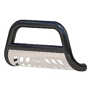 ARIES B35-5006 3-Inch Black Steel Bull Bar, No-Drill, Select Dodge, Ram 1500, 2500, 3500