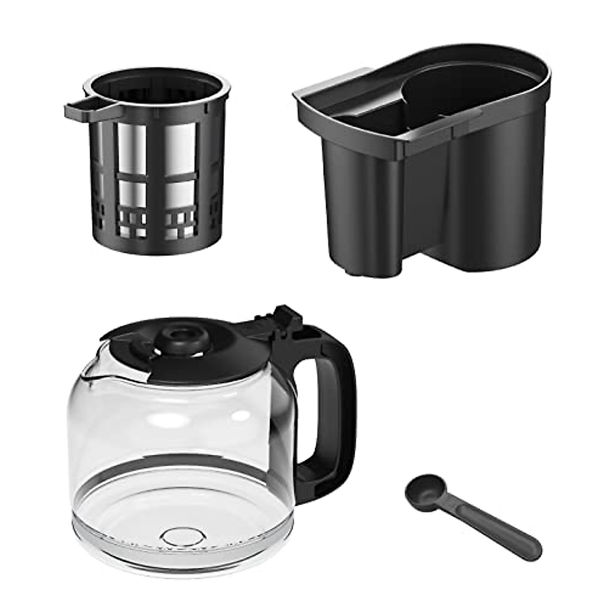 Gourmia Digital Coffee Machine 12-Cup Large coffee maker integrated Coffee Grinder & glass coffee pot with reusable stainless steel mesh coffee filter 4-Hour Keep-Warm and Freshness Indicator GCM3180