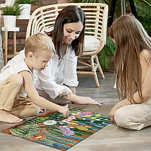 Antelope - 1000 Piece Puzzle for Adults, Whisper of Cactus Jigsaw Puzzle 1000 Pieces by Lynn Weilin, Spring Plant Jigsaw Puzzle with Different Species of Cactus, Cactus Puzzles