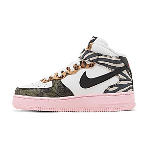 Nike AIR Force 1 '07 MID White/Black-Soft Pink DZ4841 100 Women's Size 5