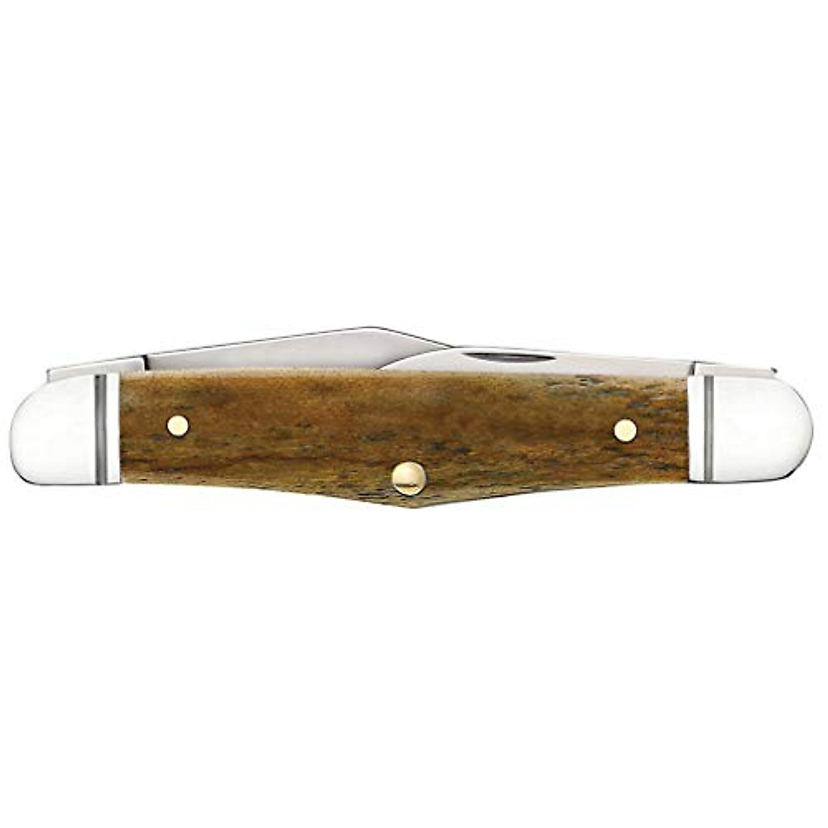 CASE XX WR Pocket Knife Smooth Antique Bone Half Whittler Item #58189 - (6208 SS) - Length Closed: 3 1/4 Inches