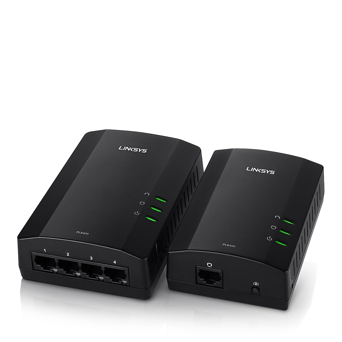 Linksys Powerline AV 1-Port and 4-Port Network Adapter Set (PLSK400-NP)