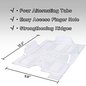 AUKUS Stackable Paper Organizers - Durable and Sturdy File Trays for Desk, Transparent Design - Ideal for Office, School, Home - A4 Size, 24 Pack