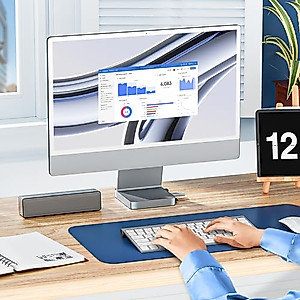 USB C Hub for iMac 24 inch 2021/2023, Minisopuru USB Hub Adapter Support M.2 NVMe SSD, iMac USB Hub for iMac M1/M3, iMac Accessories with USB C 10Gbps, USB A 3.2, SD/TF, M.2 SSD(Not Included), Silver.
