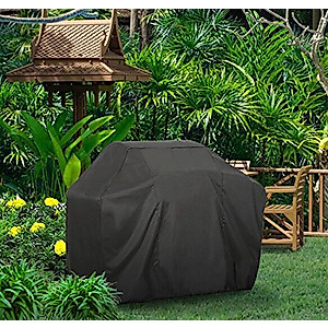 FLR Gas Grill Cover Large XL 66 inches Black Waterproof Outdoor Barbeque Grill Covers BBQ Gas Grill Cover Char Broil Patio Bistro