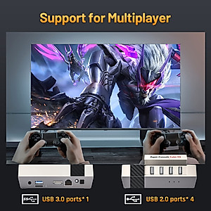 Kinhank Super Console Cube X3 Retro Game Console with 60000+ Games, EmuELEC 4.5/Android 9.0/CoreE 3 Systems in 1,2.4G+5G,BT 4.0,Compatible with 65+ Emulators