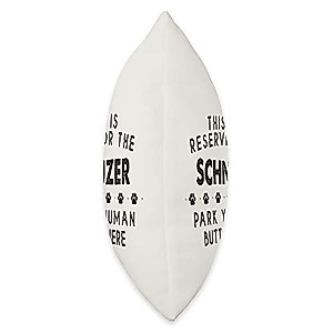 Schnauzer All Funny Gifts Funny Schnauzer Seat Reserved Park There Mom Dad Gift Throw Pillow, 16x16, Multicolor