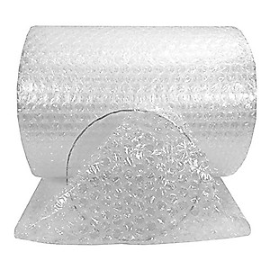 uBoxes Bubble Cushioning 24" wide Wrap x 100' Long Medium Bubbles 5/16",Clear,BUBBMED24100