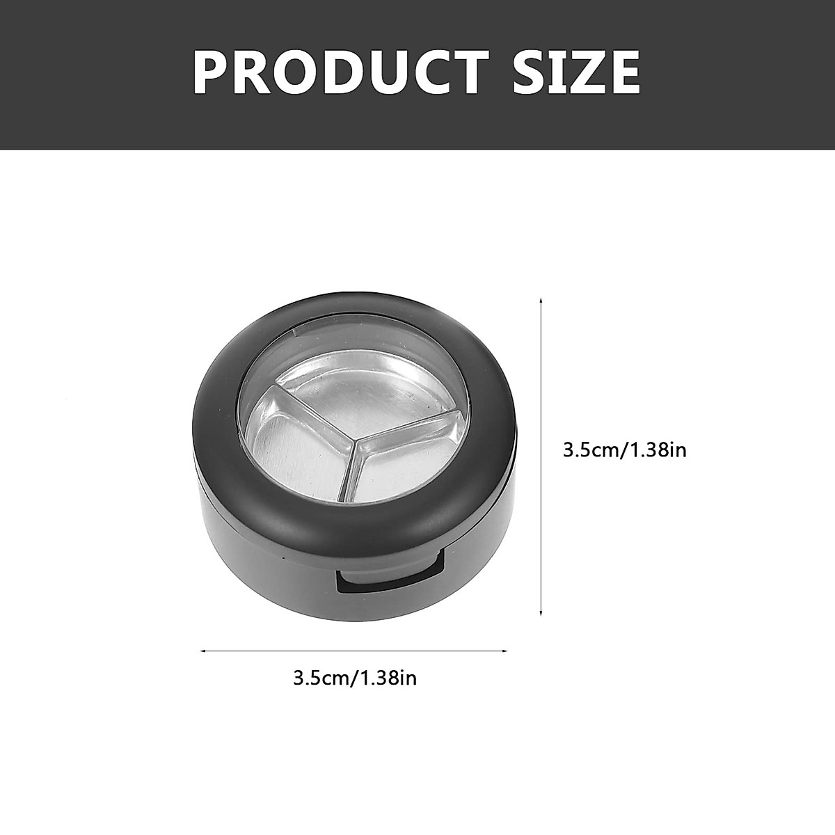 KALLORY 6pcs Empty Magnetic Eyeshadow Palette, Small Makeup Palette Lipstick Compact Containers Cosmetic Sample Storage Cases Magnetic Pallete for Makeup