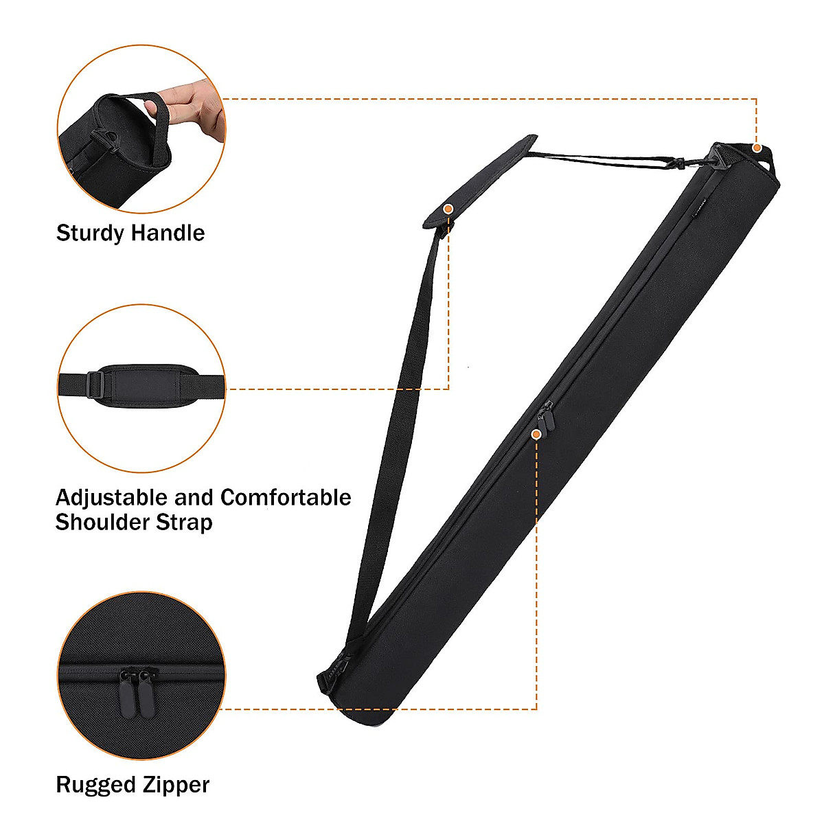 AROUY Golf Cooler Bag - Golf Accessories for Men and Small Soft Cooler Bags Insulated Cooler Holds a 6 Pack of Cans, Golf Sports Bags