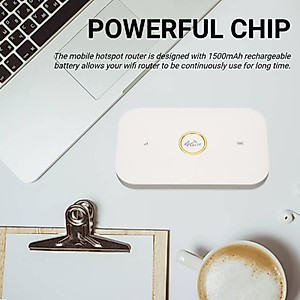 Mobile Hotspot, 150Mbps 4G LTE Router, Connect Up to 12 Devices, Portable Mini Mobile Hotspot with USB Charging Cable for Laptop Smartphone