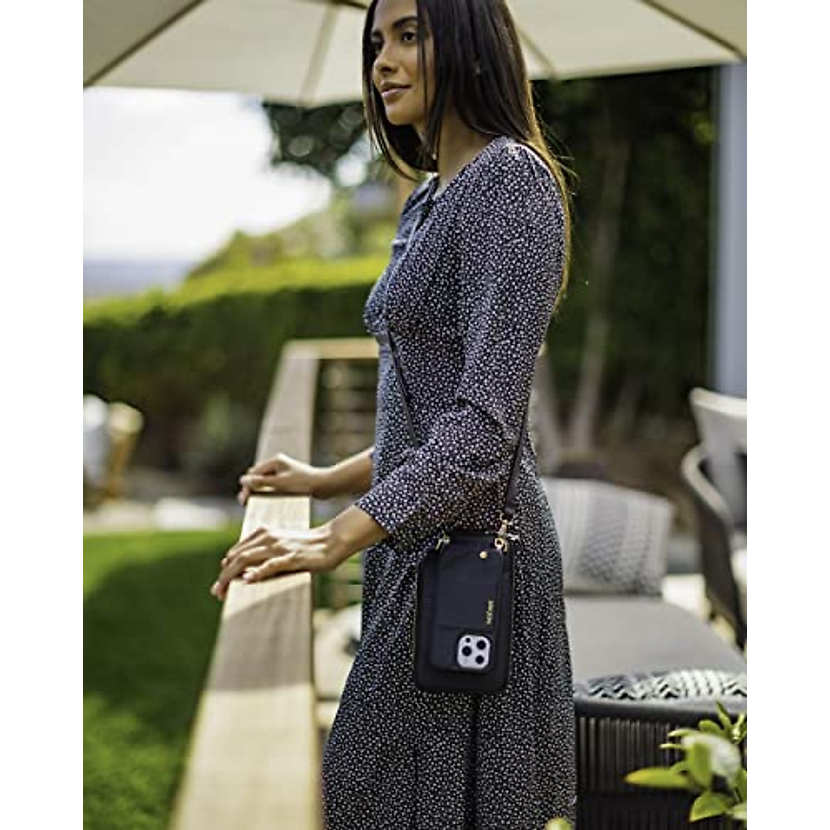 X-Doria Noémie Cardiff Expanded Pouch Extension for Noémie Napa, Black/Gold