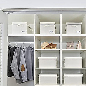 GRANNY SAYS Bundle of 3-Pack Lidded Closet Storage Bins & 3-Pack Rectangle Storage Bins with Lids