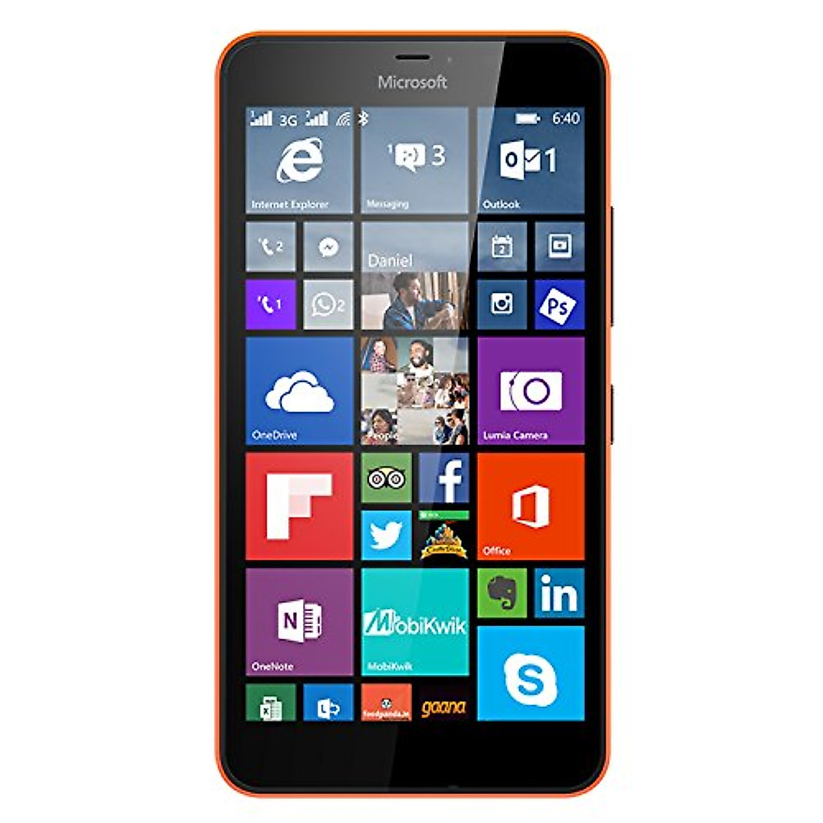 Microsoft Lumia 640 XL LTE, RM-1096, 8GB Dual Sim Unlocked Smartphone - Orange