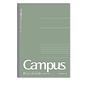 KOKUYO Composition Notebooks, 5 Pack Campus Semi-B5 Comp Book with Dot B 6mm Ruled, 30 Sheets, School Lined Notebook in Baked Colors, Journal Notebook for Women Work Study Note Taking (NO-3CBTN-L35X5)