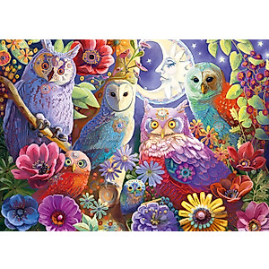 Ravensburger Night Owl Hoot Jigsaw Puzzle - 300 Larger Format Pieces | Vibrant, Glare-Free Imagery | Perfect Interlocking Fit | FSC Certified Sustainable Wood | Ideal for Ages 9 and Up