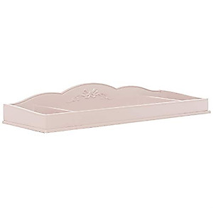 Evolur Aurora Change Tray I Lasting Quality I Intricate Ribbon Bow Scrollwork, Dusty Rose