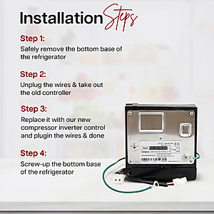GARP WR49X10283, AP5669522 Inverter Control Board for Refrigerators Compatible with GE