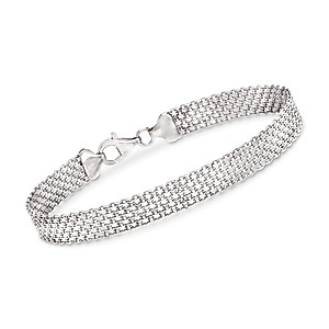 Ross-Simons Sterling Silver Bismark-Link Bracelet. 8 inches