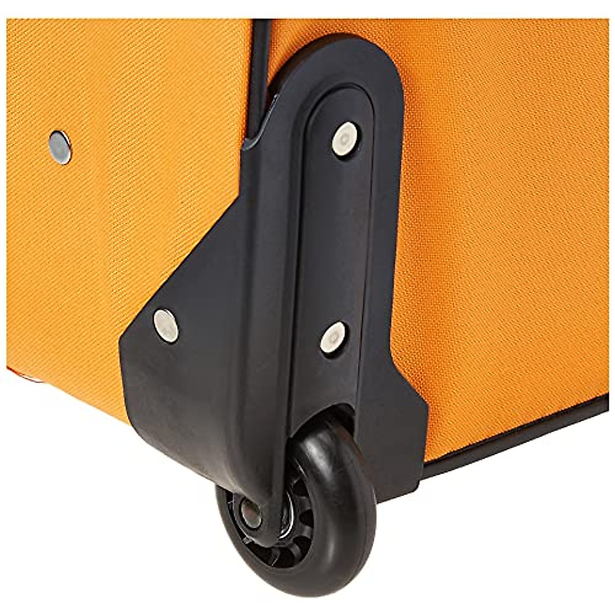 Rockland Fashion Softside Upright Luggage Set,Expandable, Orange, 2-Piece (14/19)