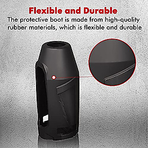 Impact Wrench Boot, Electric Tools 49-16-2767 High Torque Impact Protective Tool Boots, 2767 Boot Compatible for Milwaukee M18 FUEL 1/2 & Milwaukee Protective Boot 2767-20 & 2863-20 - Black